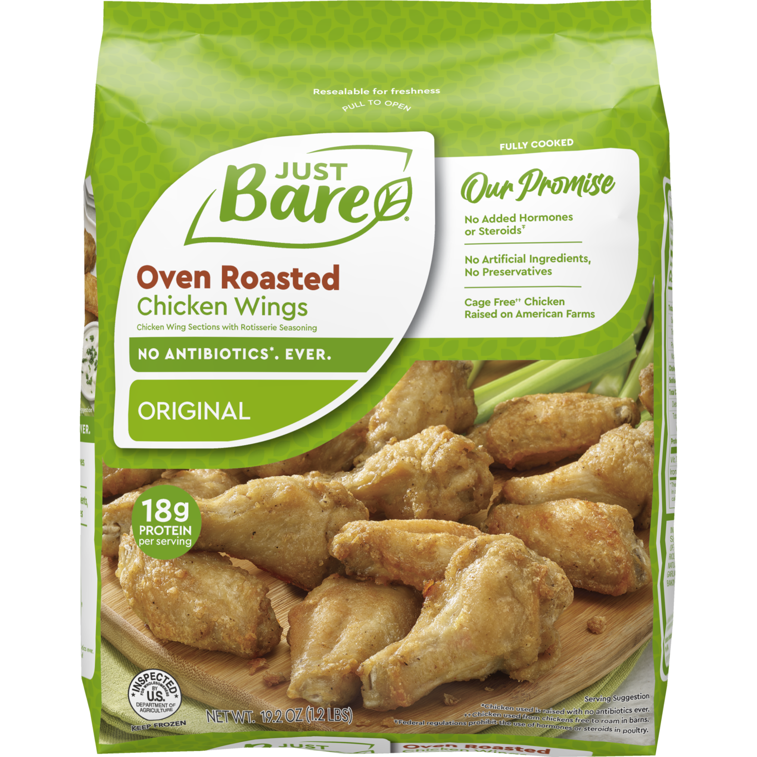 Oven Roasted Chicken Wings - Just Bare Foods
